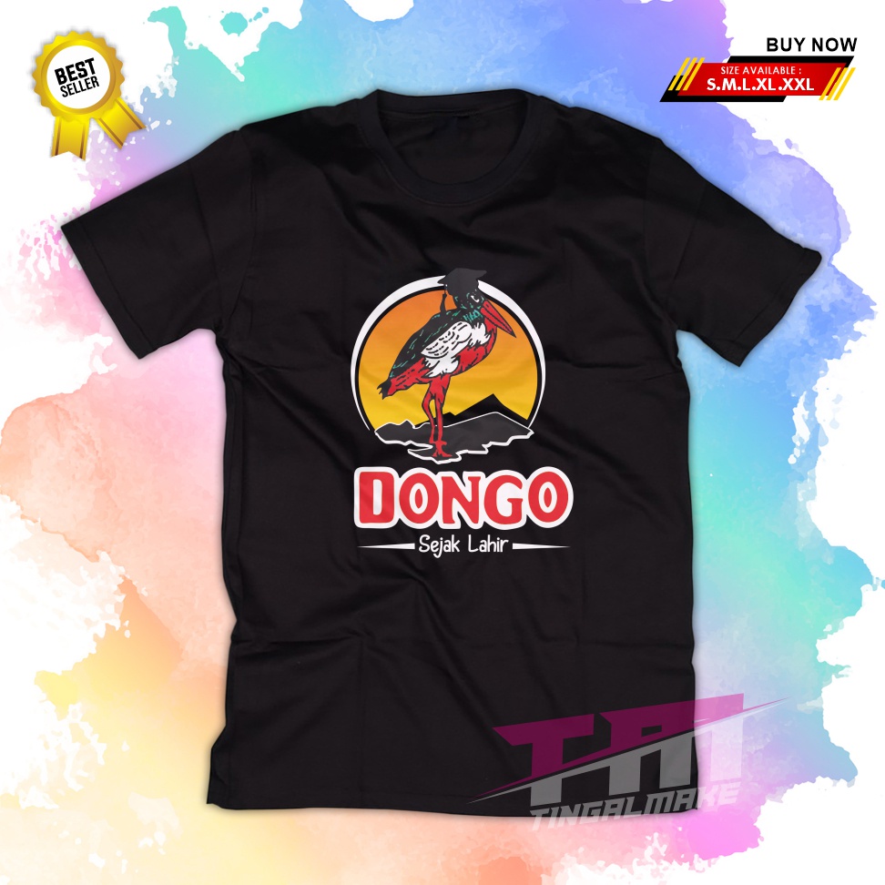 Jual KAOS UNIK DONGO T-SHIRT UNISEX | KAOS PLESETAN BANGO VIRAL TIK TOK ...