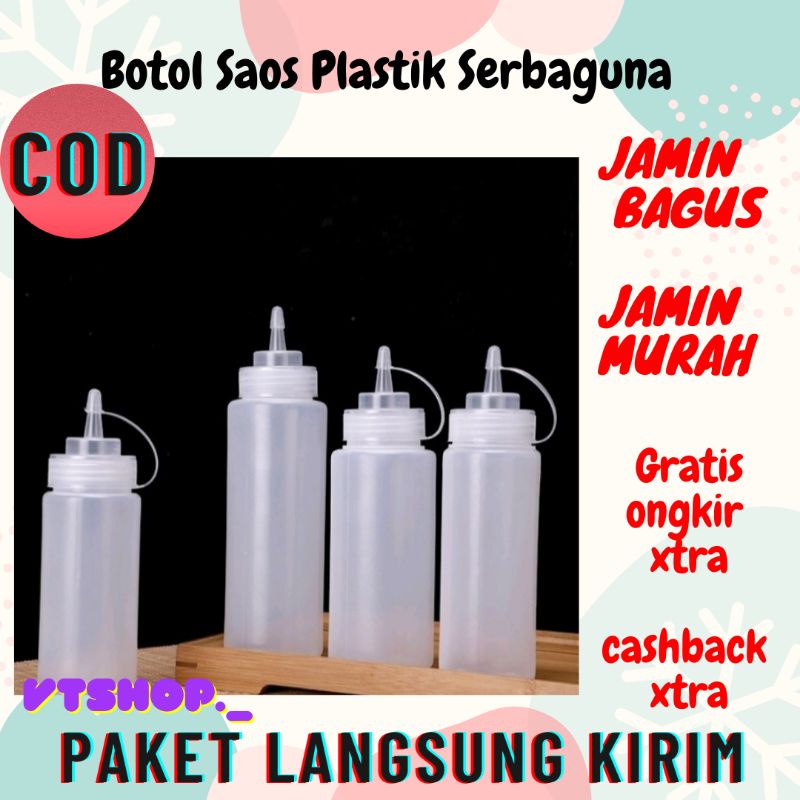 Jual V146 - Botol Saos Garis Dispenser / Botol Saos Plastik /Botol Saos ...