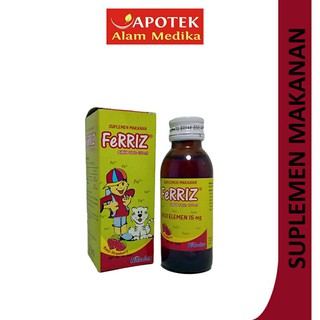 Jual Ferriz Sirup rasa Strawberry isi 100ml - Vitamin Zat Besi | Shopee ...