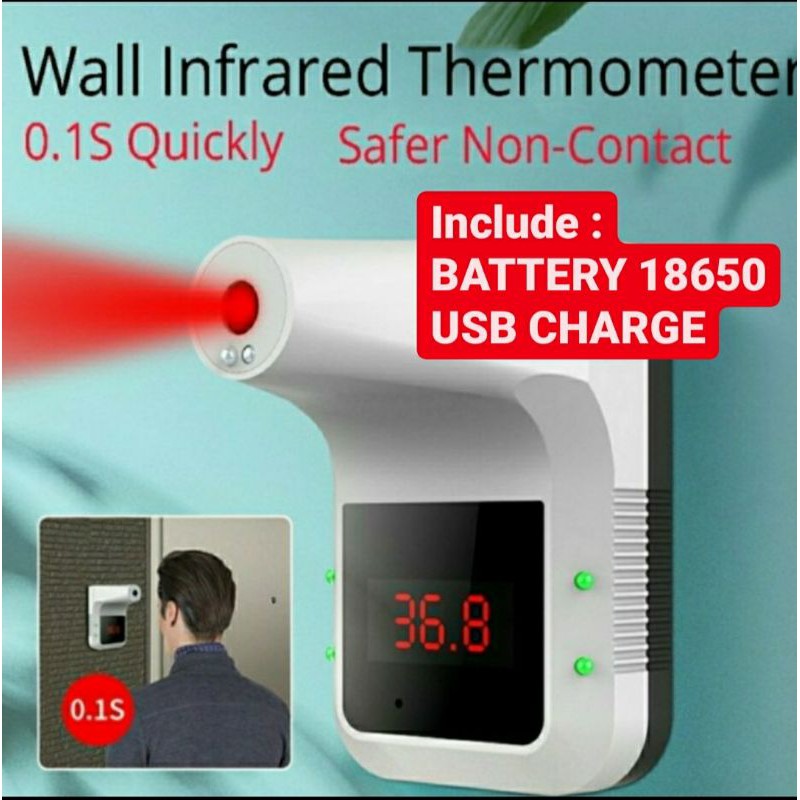 Jual Thermometer wall non contact termometer tempel termometer dinding ...