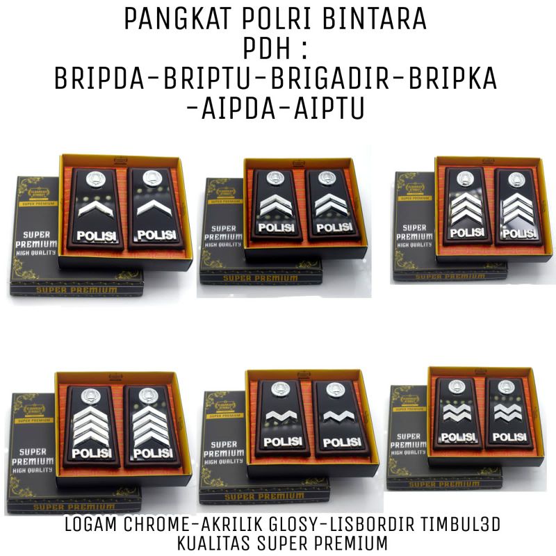 Jual PANGKAT POLISI BINTARA (BRIPDA, BRIPTU, BRIGADIR, BRIPKA, AIPDA ...