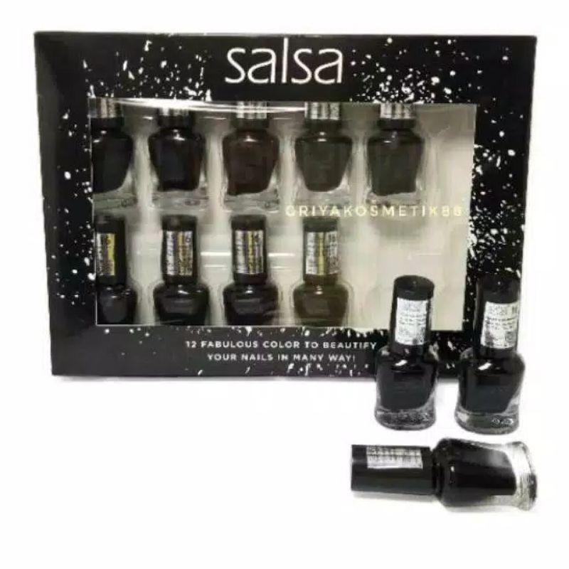 Jual Kutek Hitam Salsa Perbox (12PCS) | Shopee Indonesia