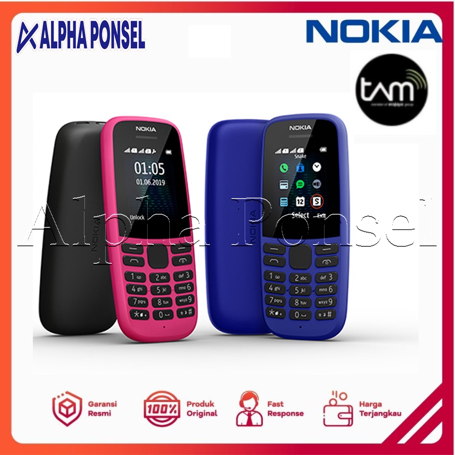 Jual Nokia 105 Dual Sim Original Resmi Garansi 1 TAHUN TAM | Shopee ...