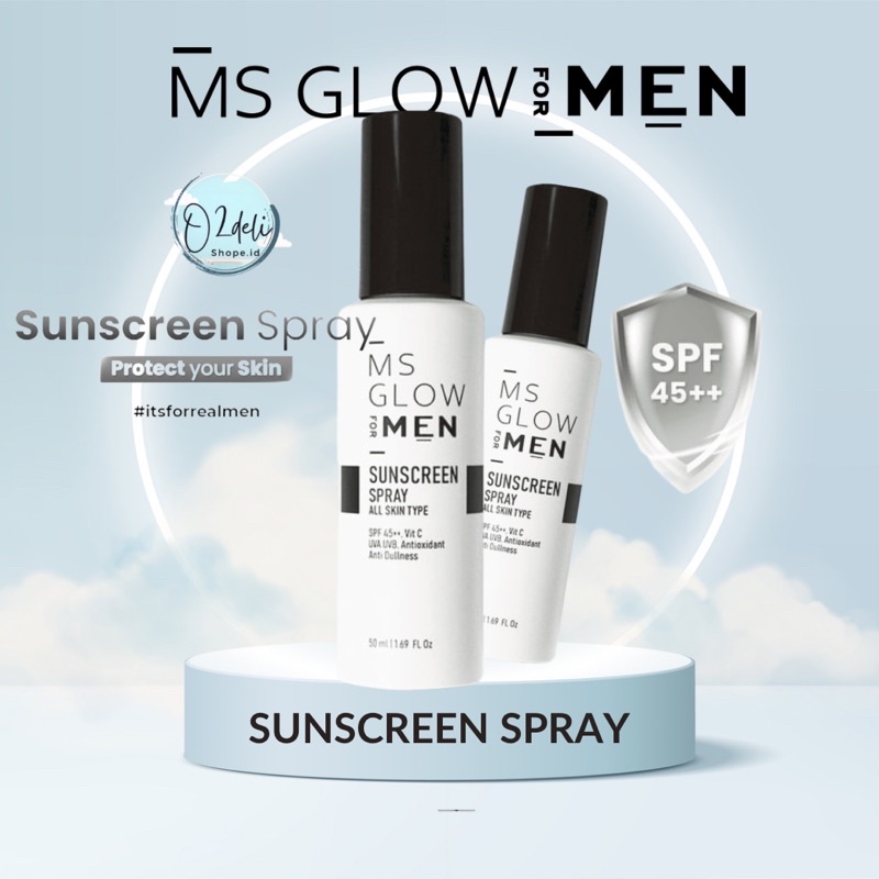 Jual MS GLOW FOR MEN SUNSCREEN SPRAY ORIGINAL / SKINCARE PERAWATAN ...