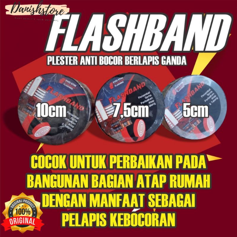 Jual LEM TALANG FLASHBAND LAKBAN PENAMBAL PENUTUP BOCOR ATAP 5Cm x 1 M | Shopee Indonesia