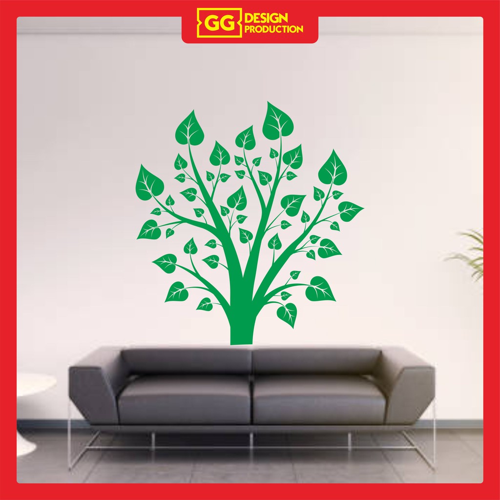 Jual sticker stiker cutting gambar pohon untuk hiasan kantor rumah cafe ...