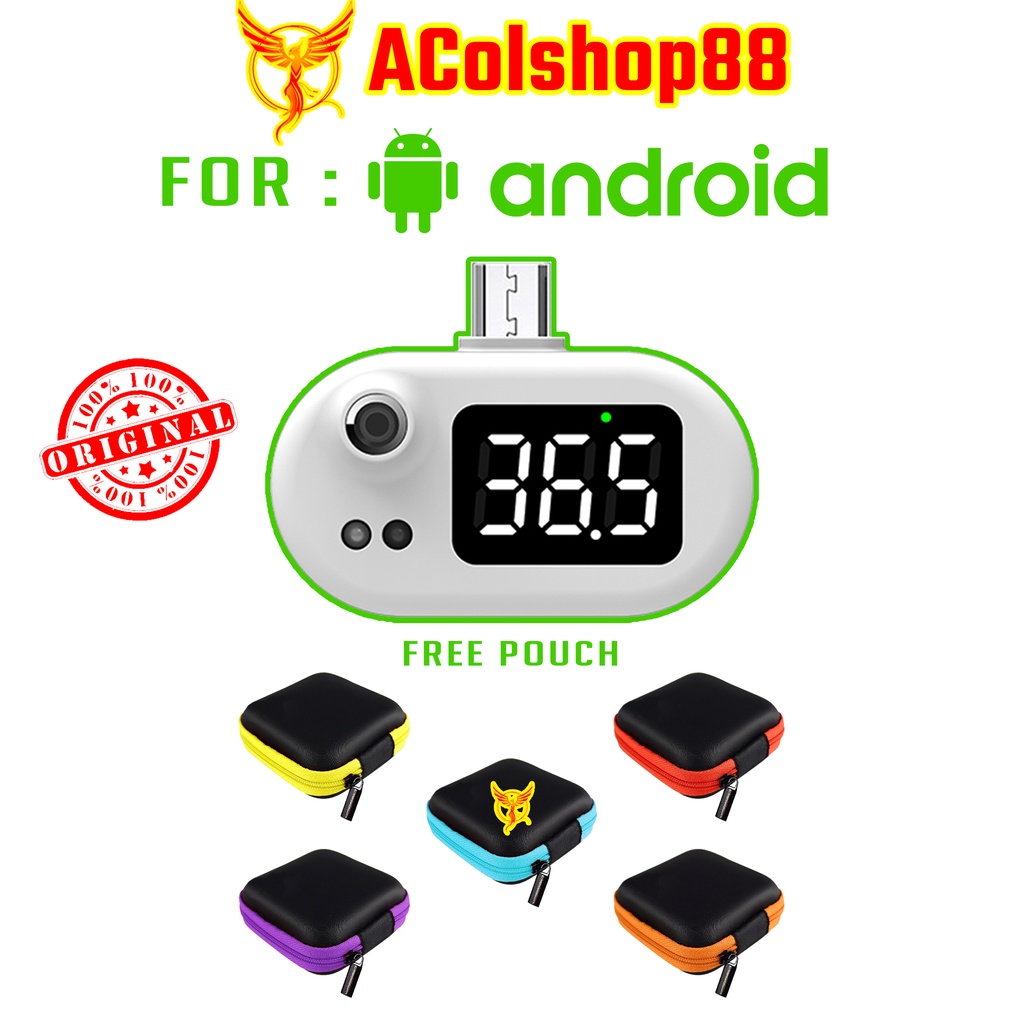 Jual TERMOMETER MEDIS INFRARED SUHU TUBUH HP UNTUK ANDROID DAN IPHONE ...