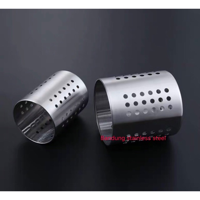 Tempat sumpit tempat sendok sedotan stainless steel restoran murah ...