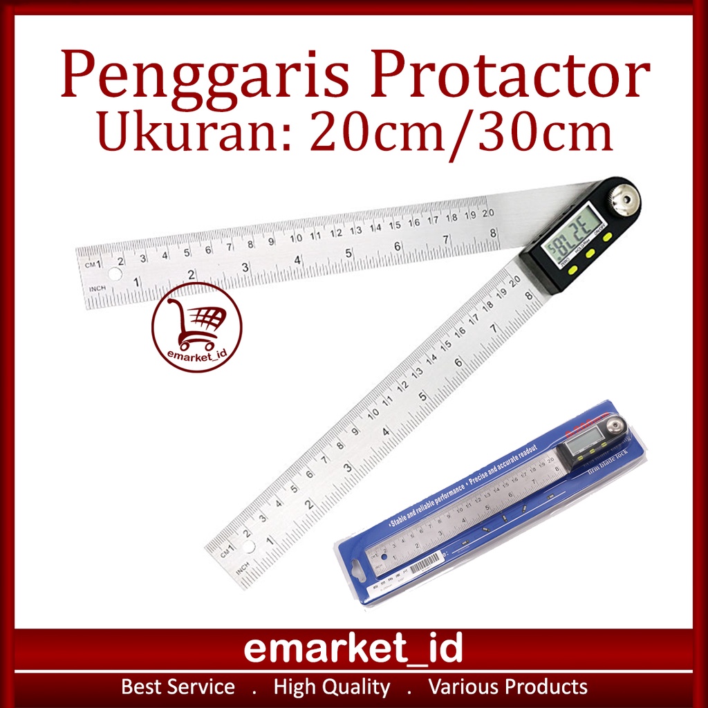 Jual Penggaris Digital Protactor / Angle Ruler Inclinometer Goniometer ...