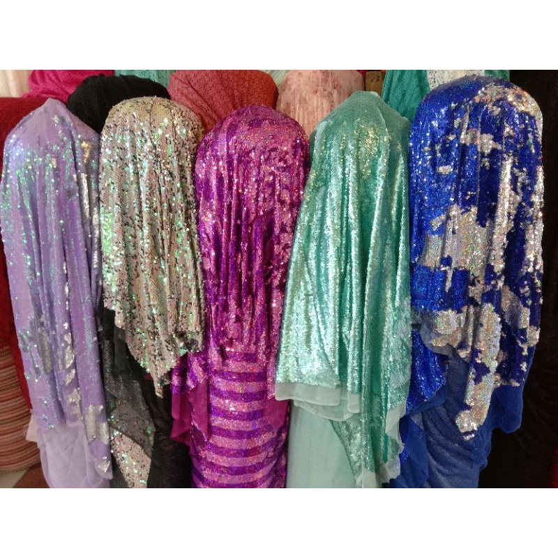 Jual kain sequin gradasi/bahan sequin seribu Payet | TERBARU | Shopee ...