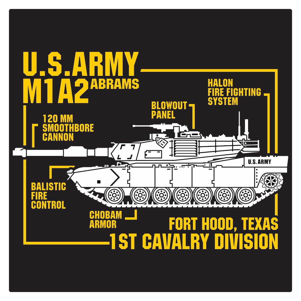 Jual US Army M1A1 Abrams Main Battle Tank 2 Cutting Sticker Indonesia|Shopee Indonesia