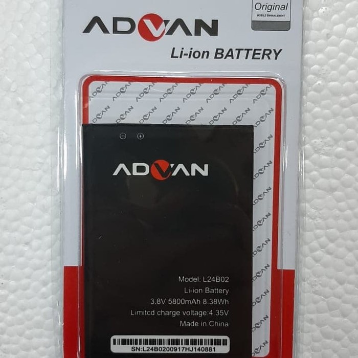 Jual Baterai Advan S50 Prime L24B02 Original Double Power Batre Batrai Battery Hp Ori | Shopee ...