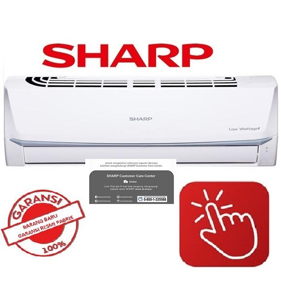 Jual SHARP AC 3/4 PK AH A7UDL-LOW WATT tanpa PASANG PIPA 3 MTR -JAK-TANG | Shopee Indonesia