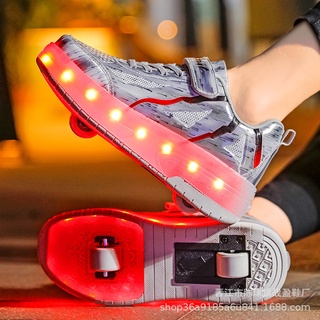 Jual Sepatu Roda 2 Heelys Helis Lampu LED Menyala Charge 2020 universal ...