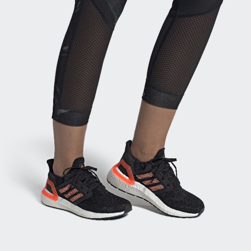 Ultraboost 19 Shoes Core Black Crystal White Solar Orange G54017 Shoes ...