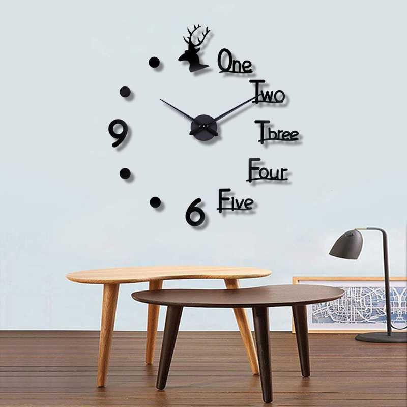 Jual Jam Dinding Aesthetic Tempel Besar Digital Unik Kaligrafi Custom ...