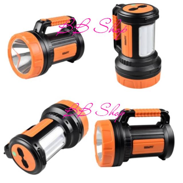 Jual Powerlite Senter LED Rechargeable Dengan Lentera 7 W | Shopee ...