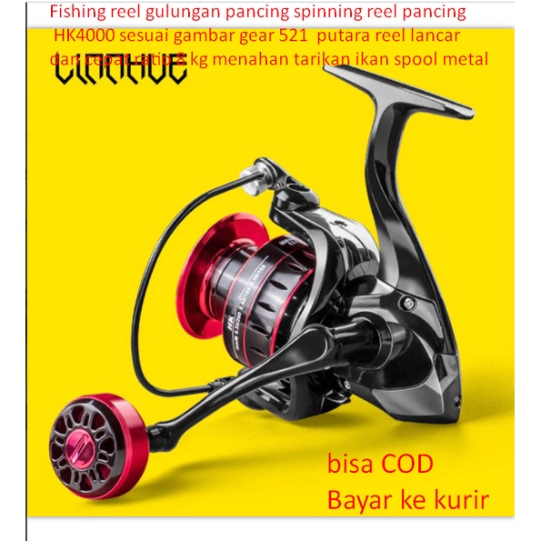 Jual Fishing reel gulungan pancing spinning reel pancing HK4000 sesuai ...