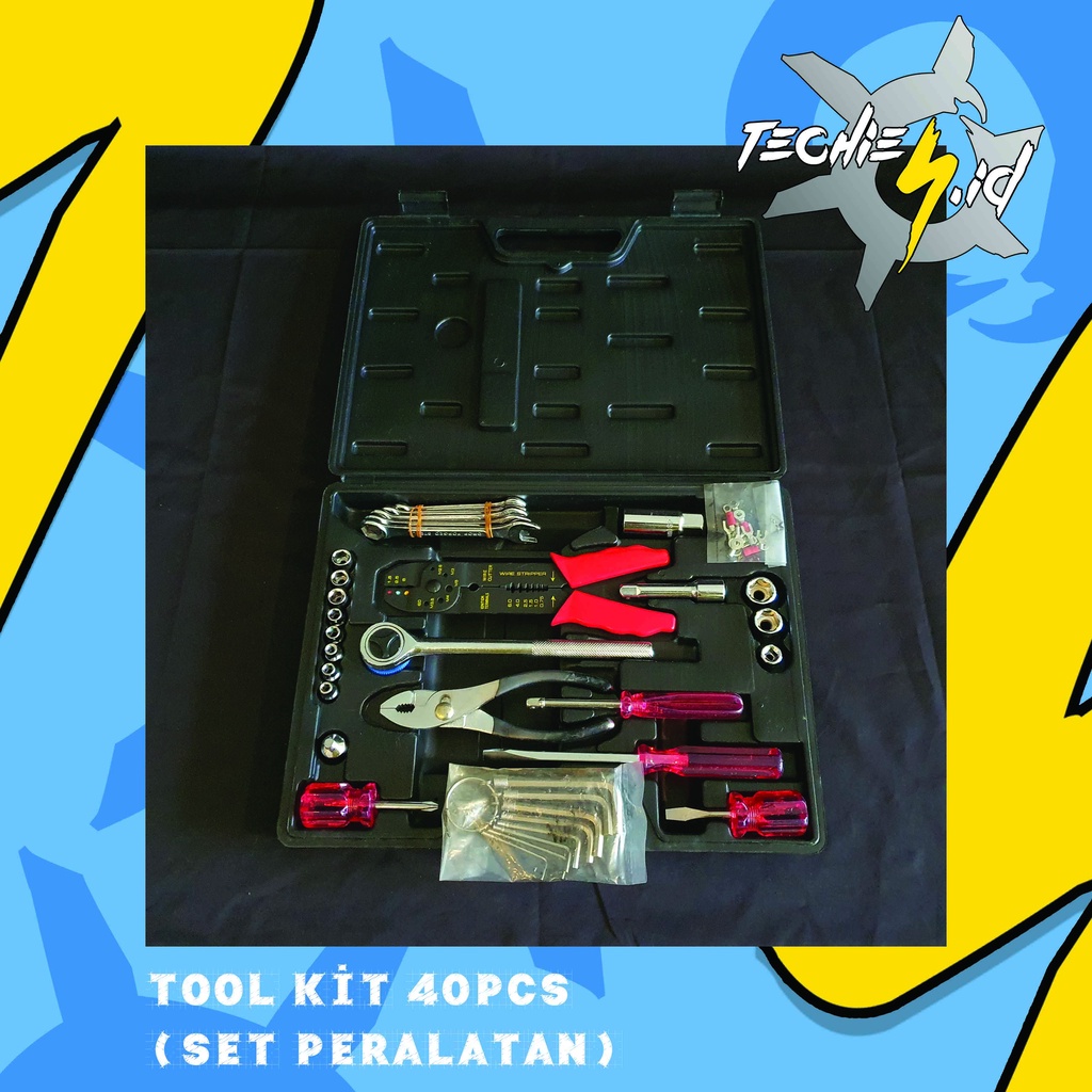 Jual Tool Kit 40pcs (Set Peralatan) | Shopee Indonesia