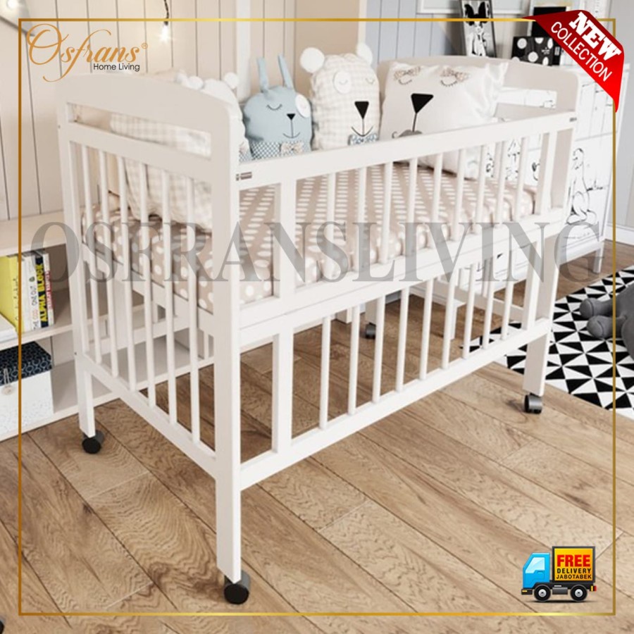 Jual TERLARIS OSFRANS Baby Box Jari Jari Florencia Kayu Ranjang Bayi ...