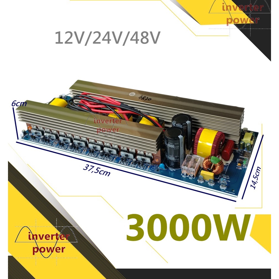 Jual POWER INVERTER PSW 3000W KIT INVERTER MODUL PURE SINE WAVE 3000 W | Shopee Indonesia
