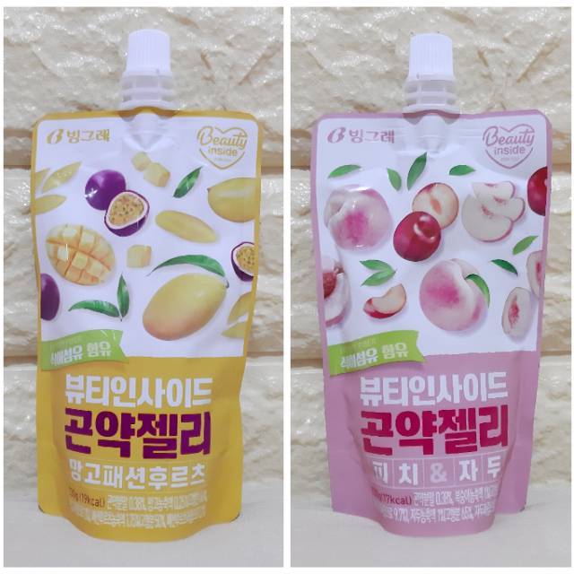[READY] Binggrae Konjac Jelly Peach Plum Mango Passion Fruit Korea ...