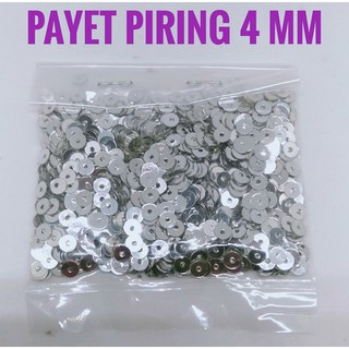 Jual PAYET PIRING 4 mm warna SILVER (1 Bungkus isi 10 gram) | Shopee ...