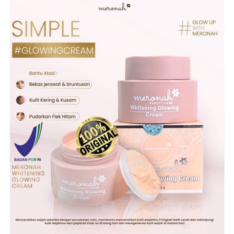 Jual Meronah Glowing Cream Original | Shopee Indonesia