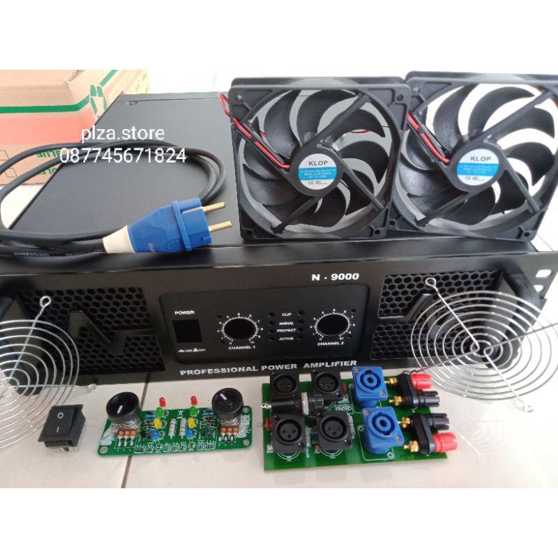 Jual Bok power amplifier tipe N9000 ukuran 3U lengkap dengan aksesoris Box power n9000 ukuran 3u ...