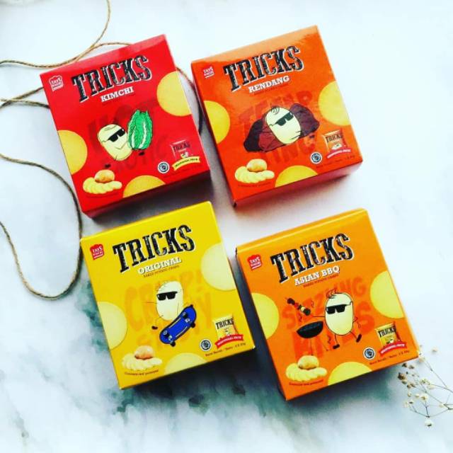 Jual Biskuit Tricks Cemilan kekinian Indonesia|Shopee Indonesia