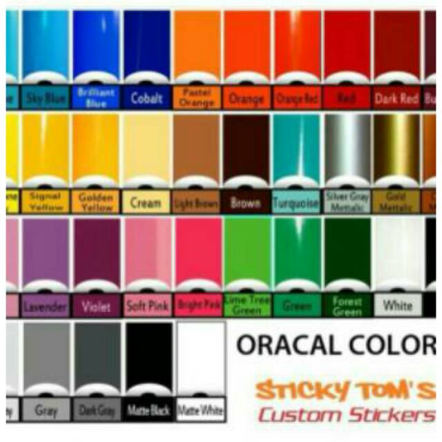 Bahan stiker vinyl merek Oracal | Shopee Indonesia