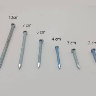 Jual Paku beton ukuran 1,25"/3 cm paku beton putih galvanis 1,25 inch perdus | Shopee Indonesia