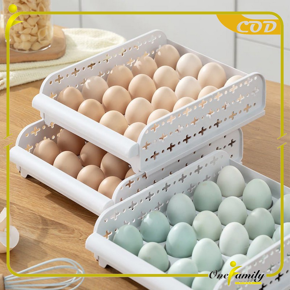 Jual ONE-C201 Rak Telur Egg Storage Box Organizer Kotak Telur Tempat ...