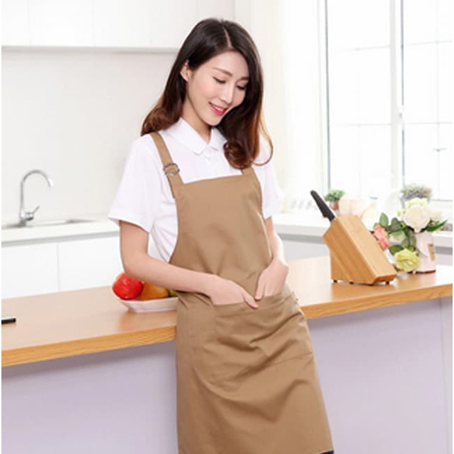 Jual Apron Masak Coklat Muda Murah Premium Quality | Shopee Indonesia
