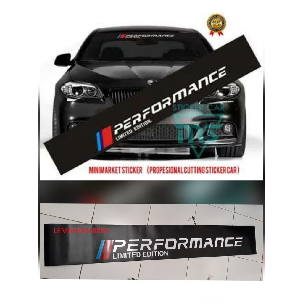 Jual Stiker Sticker Kaca Mobil Depan Belakang Performance Limited ...