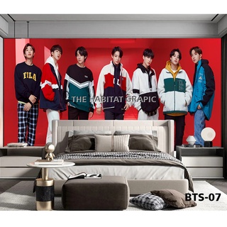 Jual BARU!!! Wallpaper dinding 3D motif BTS army - wallpaper Bts 3d ...