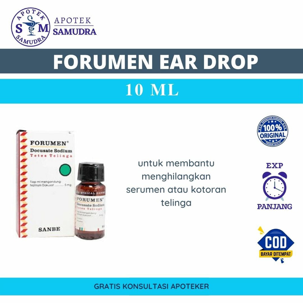 Jual FORUMEN EAR DROP - 10ML (Tetes Telinga) | Shopee Indonesia