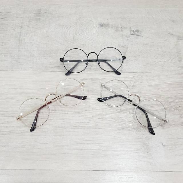 Jual TJS036 Kacamata Optik Bingkai Bulat | Shopee Indonesia