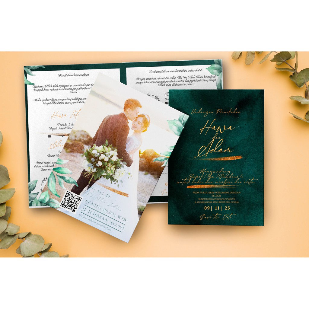 Jual Undangan Pernikahan Minimalis, Modern, Simple, Elegan | Shopee ...