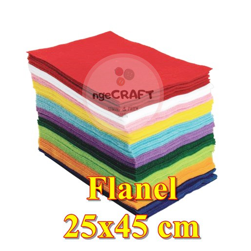 Kain flanel 25x45cm per lembar | Shopee Indonesia
