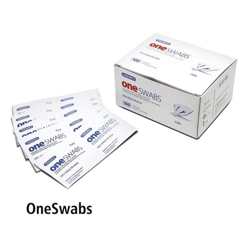 Jual ALKOHOL SWAB / KAPAS ALKOHOL / TISSUE ALKOHOL ONE SWABS / ONE SWAB ...