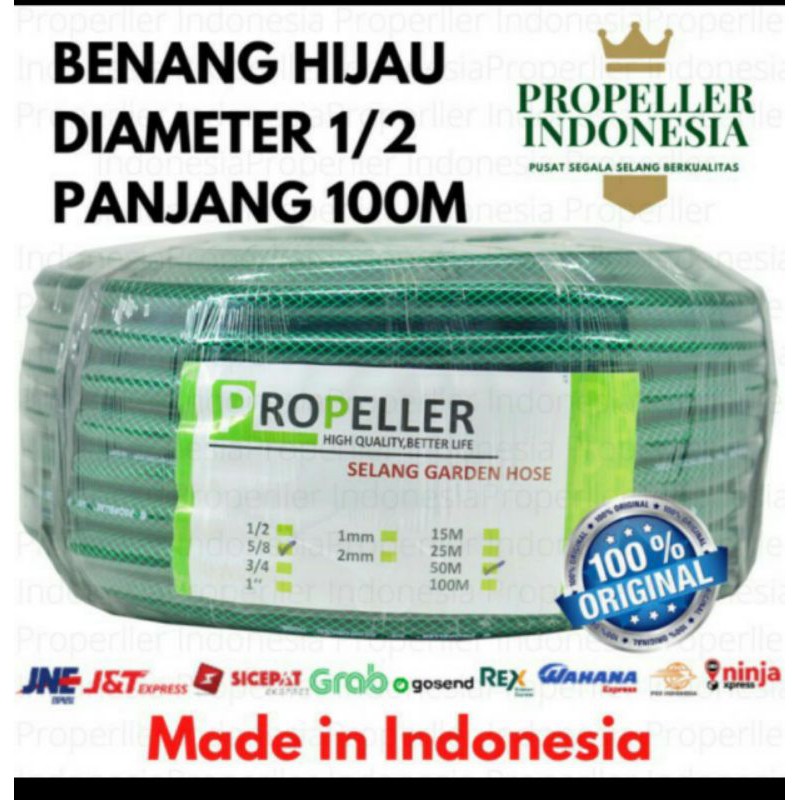 Jual Selang Air Anti Lumut Selang Air Benang 1/2" inch panjang 100 meter | Shopee Indonesia