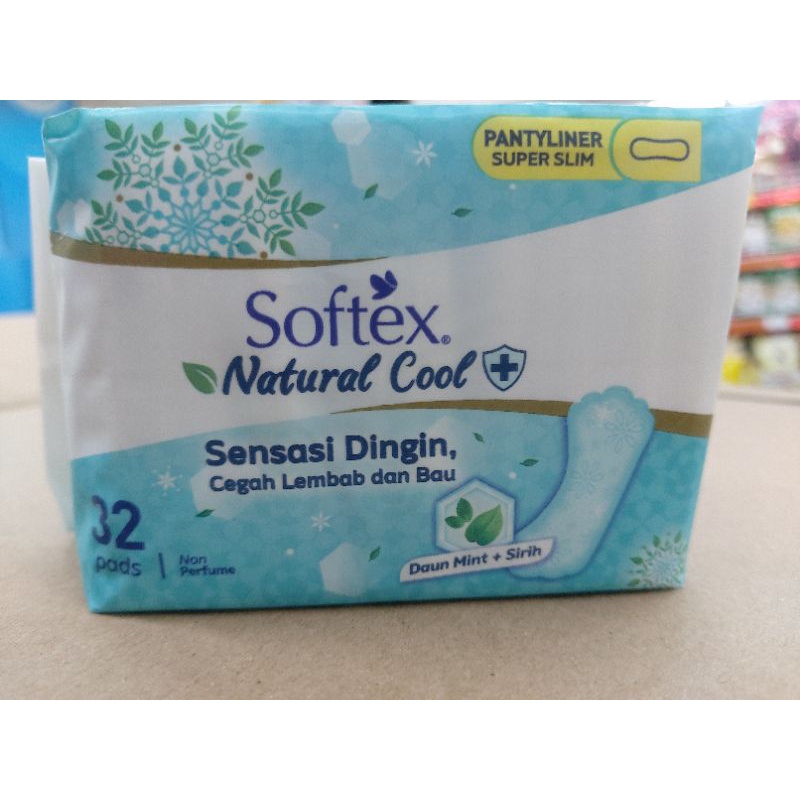 Jual [BARU]Softex Natural Cool+ Daun Mint & Sirih Super Slim | Shopee ...