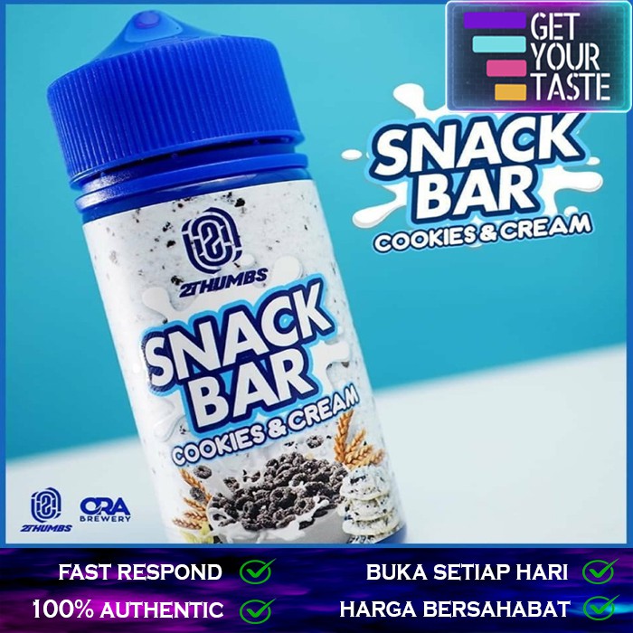Jual Liquid Snack Bar Cookies & Cream 100ML by 2Thumbs x Ora Brewery ...