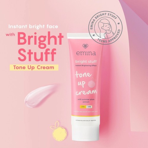 Jual EMINA BRIGHT STUFF TONE UP CREAM 20 ML | Shopee Indonesia
