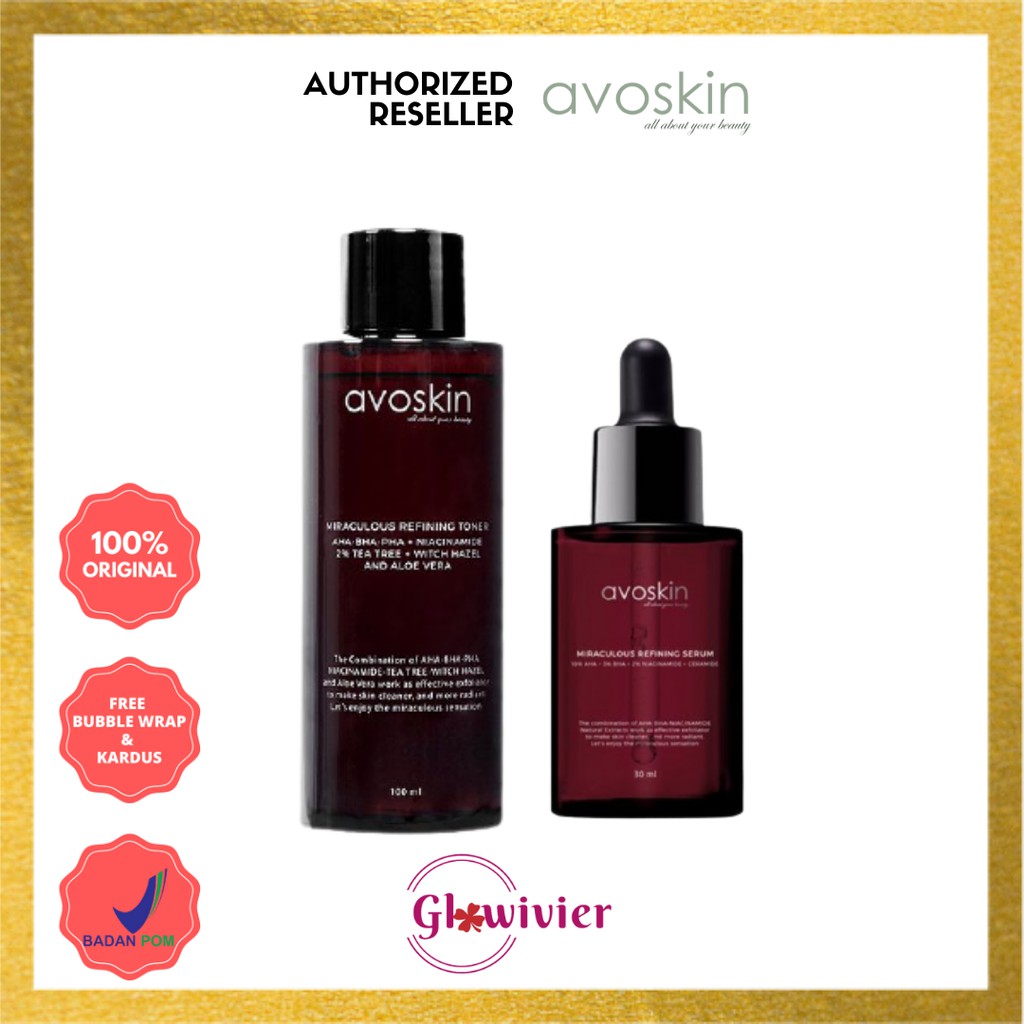 Jual AVOSKIN Miraculous Refining Toner / Miraculous Refining Serum ...