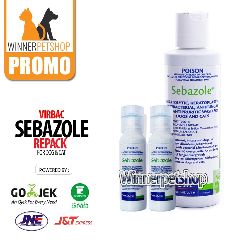 Jual Sebazole Repack / Shampoo Jamur Sebazole / Virbac Sebazole ...