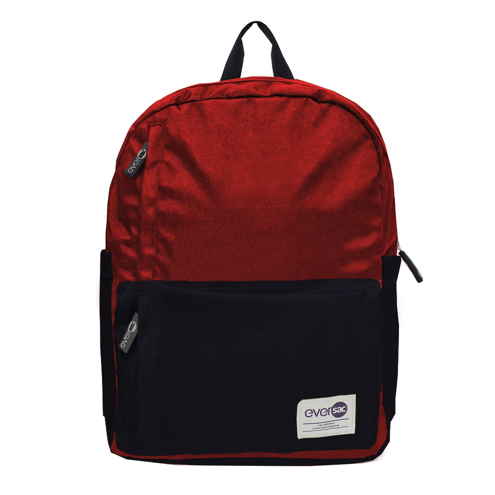 Jual Eversac Backpack Happy F Red Black | Shopee Indonesia