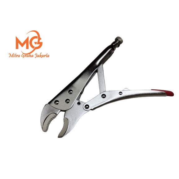 Jual Tang Buaya Bengkok Locking Plier Curve 10 Inch Tang Jepit Model ...