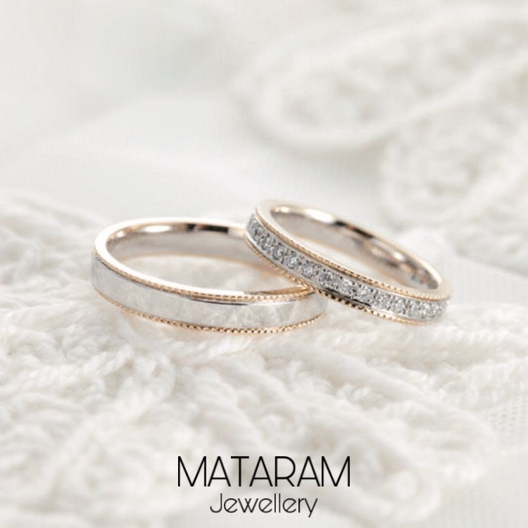 Jual Cincin Kawin Couple Perak 925 & Emas Putih 10% MT205 - Bebas ...